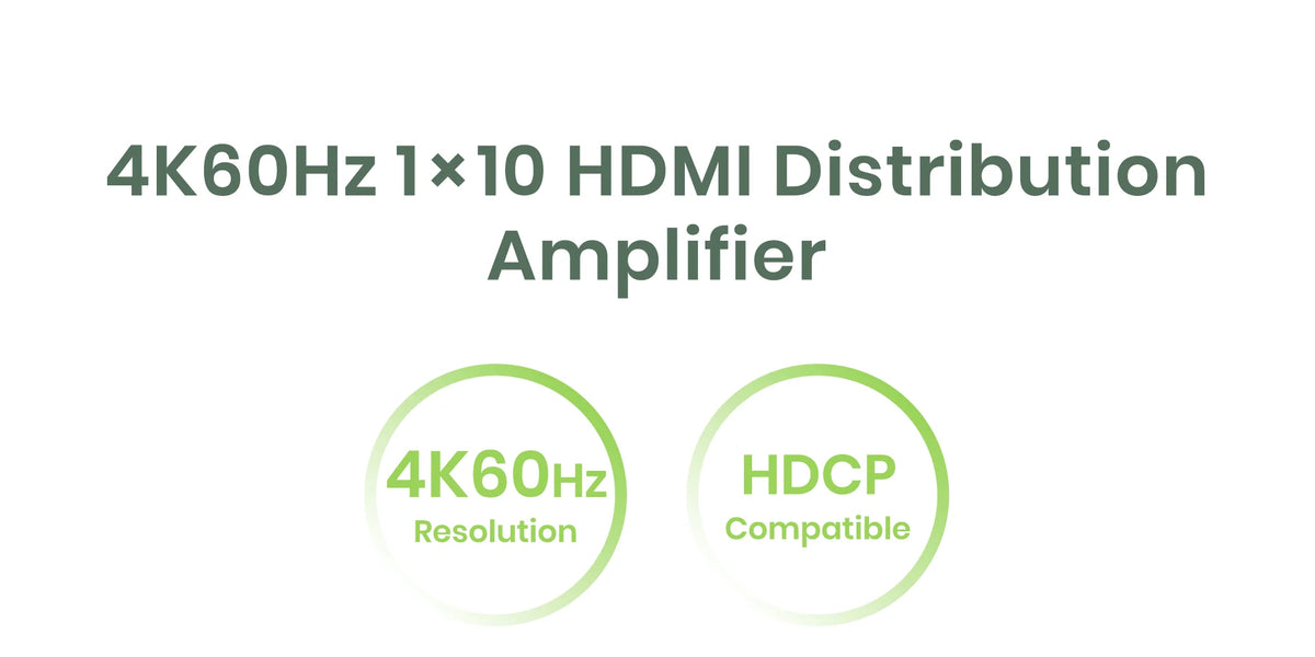 4K60Hz 1 x 10 HDMI® Distribution Amplifier - TAA Compliant – SC&T Supply