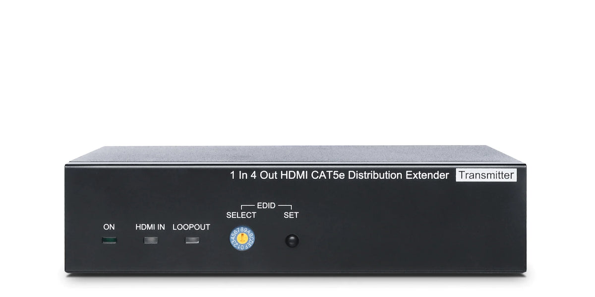 1 x 4 HDMI® Distribution Amplifier CAT5e Extender Kit - TAA Compliant – SC&T Supply
