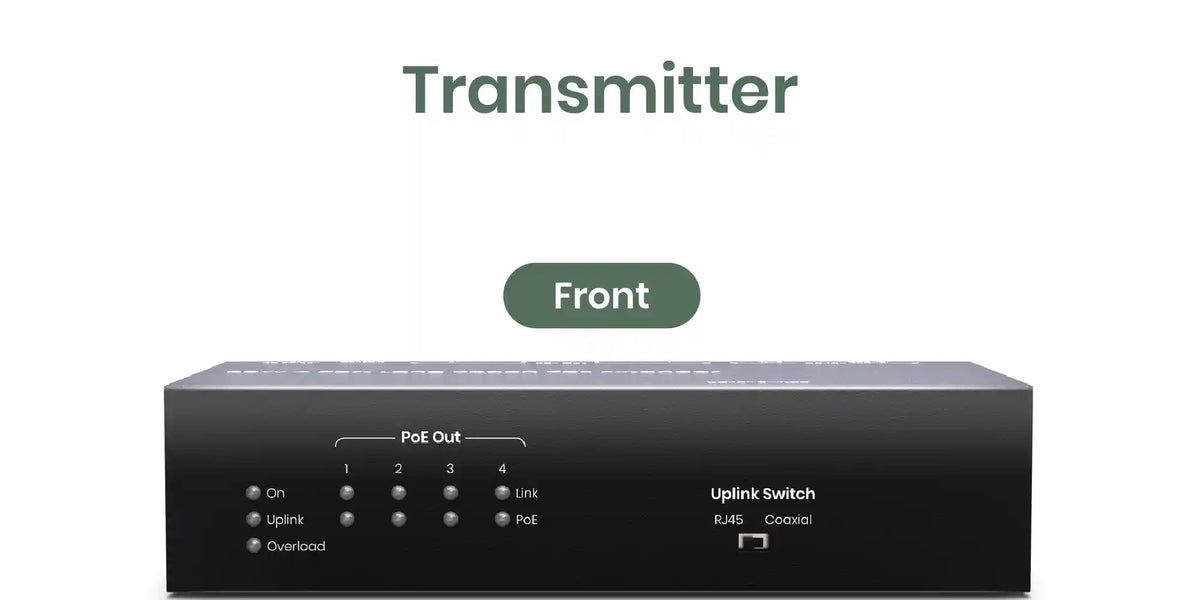 4-Port Long Reach PoE Extender over Cat5e Kit - IP09PHK – SC&T Supply
